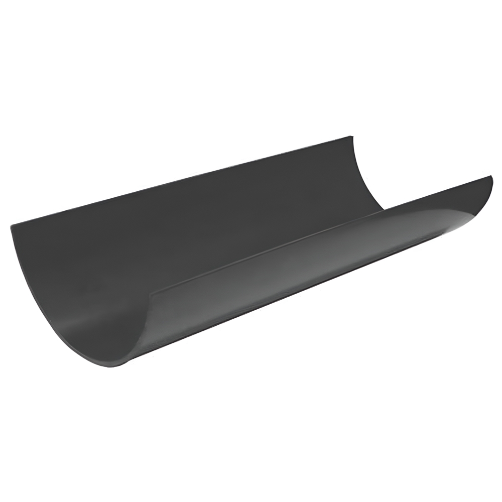 Floplast Half Round Anthracite Gutter - 4m (RG4)