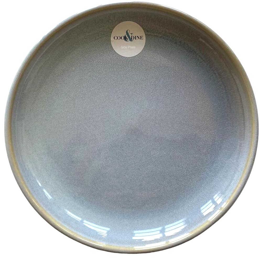 Cook & Dine Stoneware Side Plate - Pale Blue Reactive