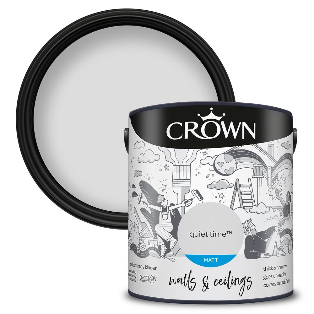 Crown Matt Emulsion Paint Quiet Time 2.5L