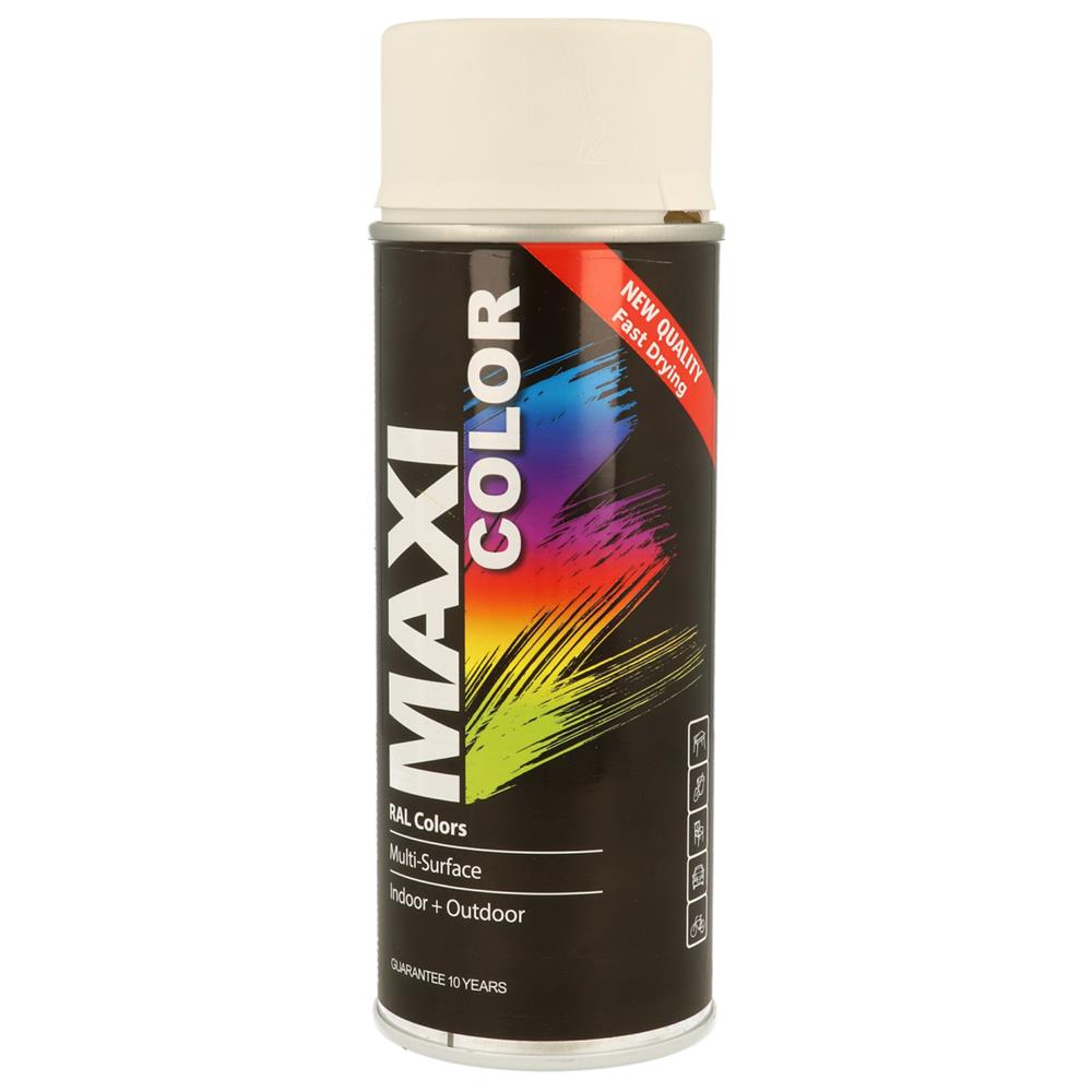 Maxicolour Matt White Spray Paint 400ml